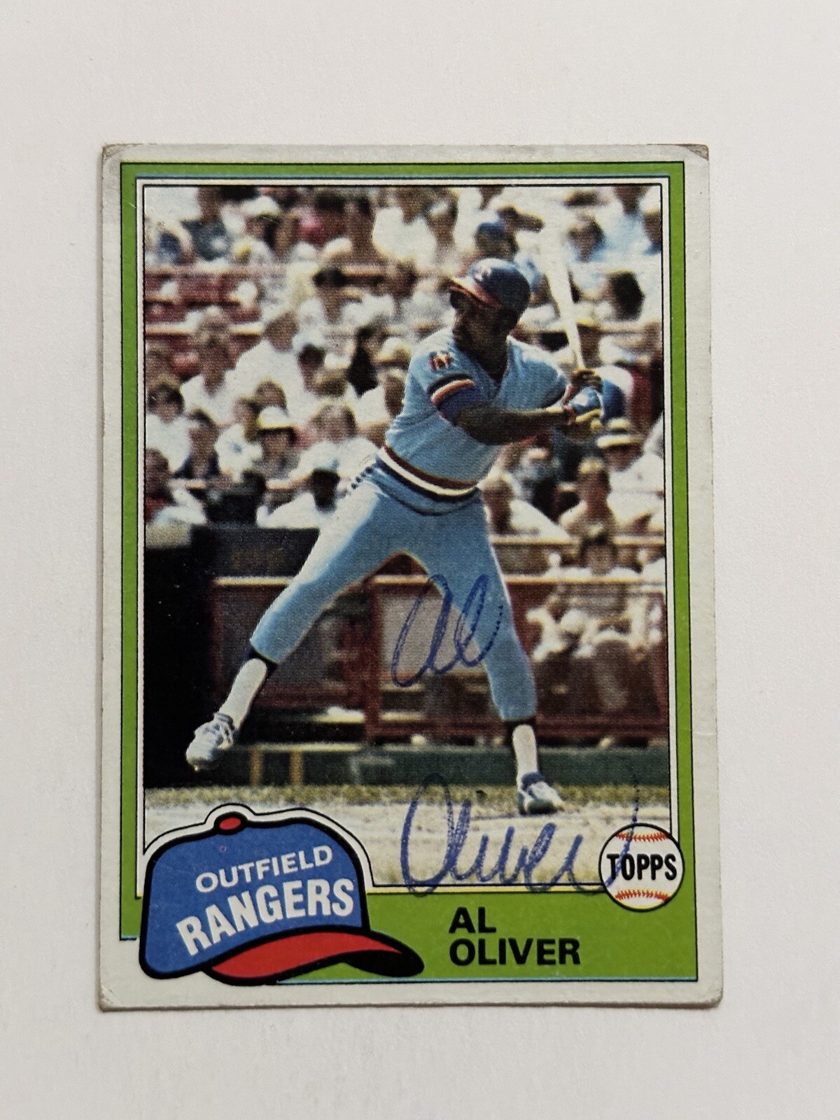 Al Oliver Rangers Signed 1981 Topps Baseball Card #70 [0804] | eBay