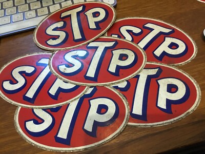 LOT OF SIX STP STICKERS 4.25 X 3 INCH | eBay