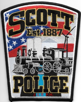 Scott - 1887 "Locomotive", Ohio (4.5" x 5.5" size) shoulder police ...