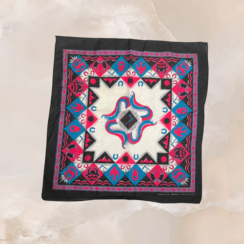 Vintage Southwestern Tribal Native Bandana Handkerchief Scarf Cotton ...