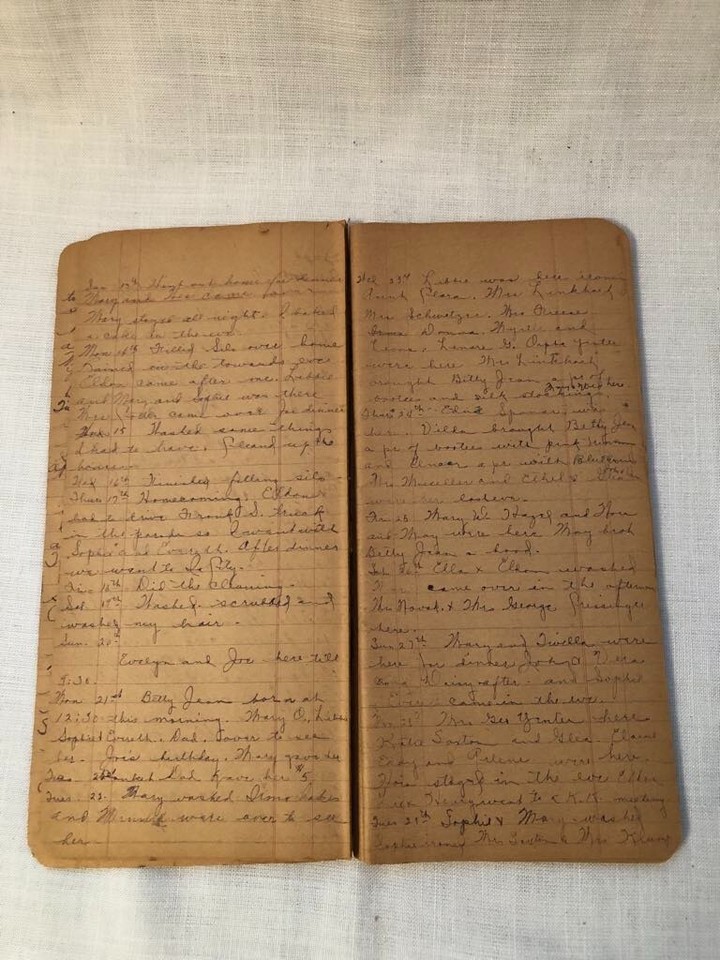 VTG 1920s Handwritten Diaries Iowa Woman (1923-1927) | eBay