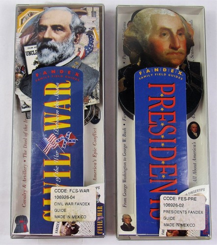 NEW Pair Fandex Family Field Guides US Presidents Civil War American ...