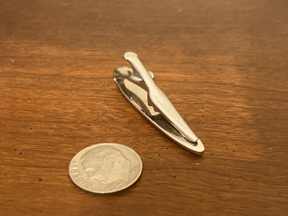 Vintage Swank Tie Clip Silver Tone | eBay