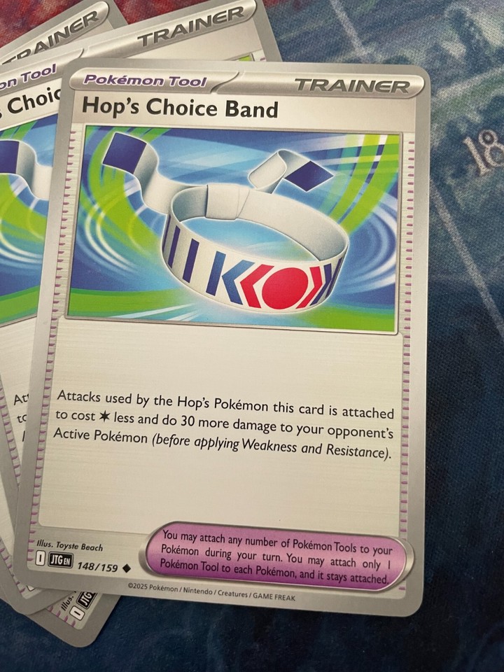 4x Hop's Choice Band 148/159 x4 - NM Journey Together Pokemon Playset ...