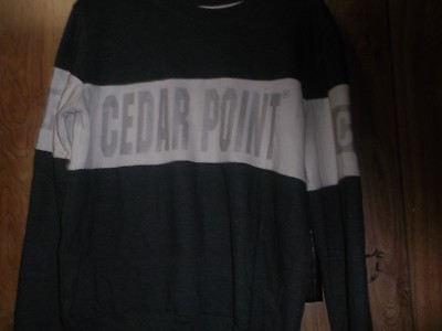 Vtg Cedar Point Amusement Park Sweatshirt/Light Sweater-Sandusky, Ohio ...