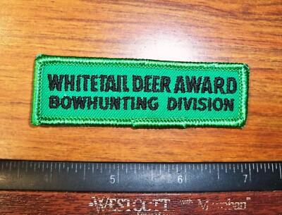 WHITETAIL DEER AWARD Bowhunting Division Patch - BEAR ARCHERY - FRED ...