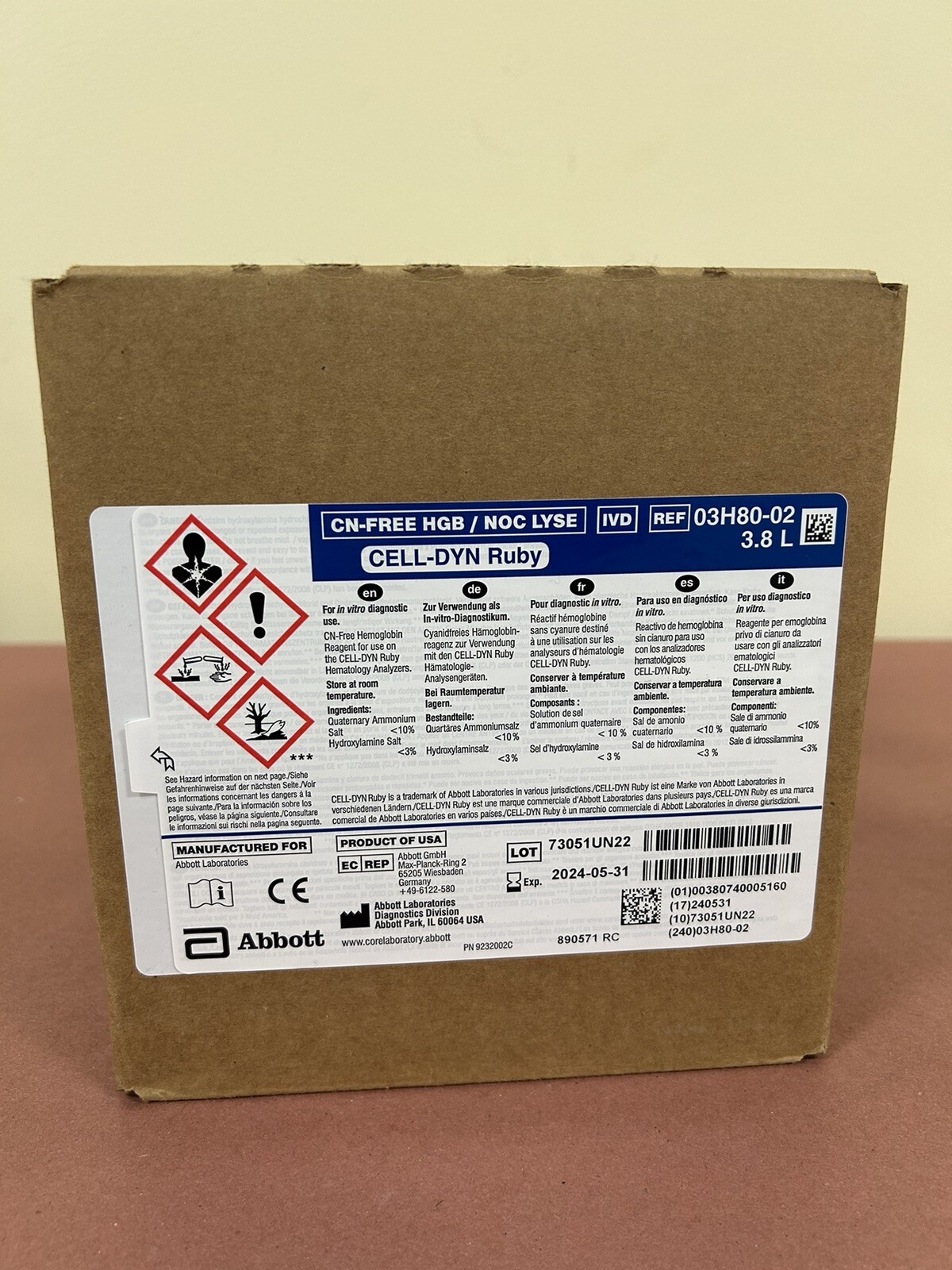 Abbott Cell-dyn Ruby Cn- Free Hgb/ Noc Lyse 03H80-02 | eBay