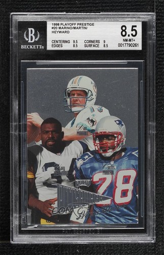 1998 Prestige Alma Maters Craig Heyward Dan Marino Curtis Martin #20 ...