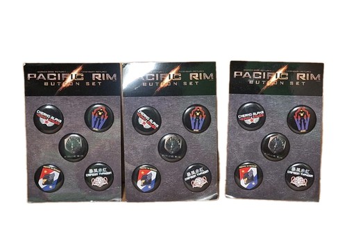 Pacific Rim Button Set Warner Bros. Legendary Pictures 5 Button Set X 3 ...
