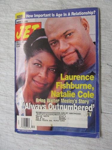JET MAGAZINE MARCH 23, 1998 LAURENCE FISHBURNE & NATALIE COLE ALWAYS ...