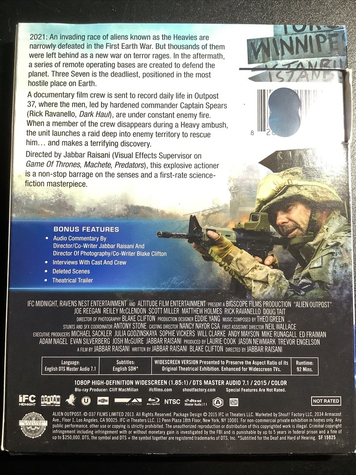 Alien Outpost: Mankind’s Last Stand 2013 (Blu-ray IFC) Sci Fi Factory ...