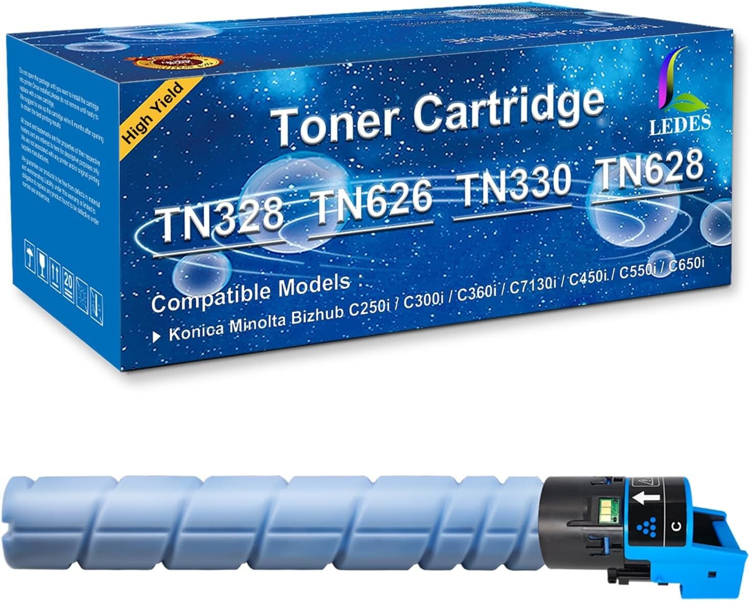 Konica Minolta TN626 Toner for Bizhub C450i C550i C650i (single Cyan ...