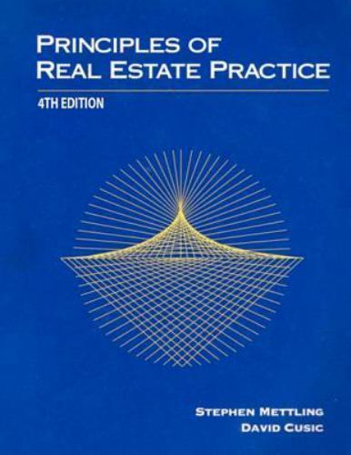 Principles of Real Estate Practice by David Cusic and Stephen Mettling ...