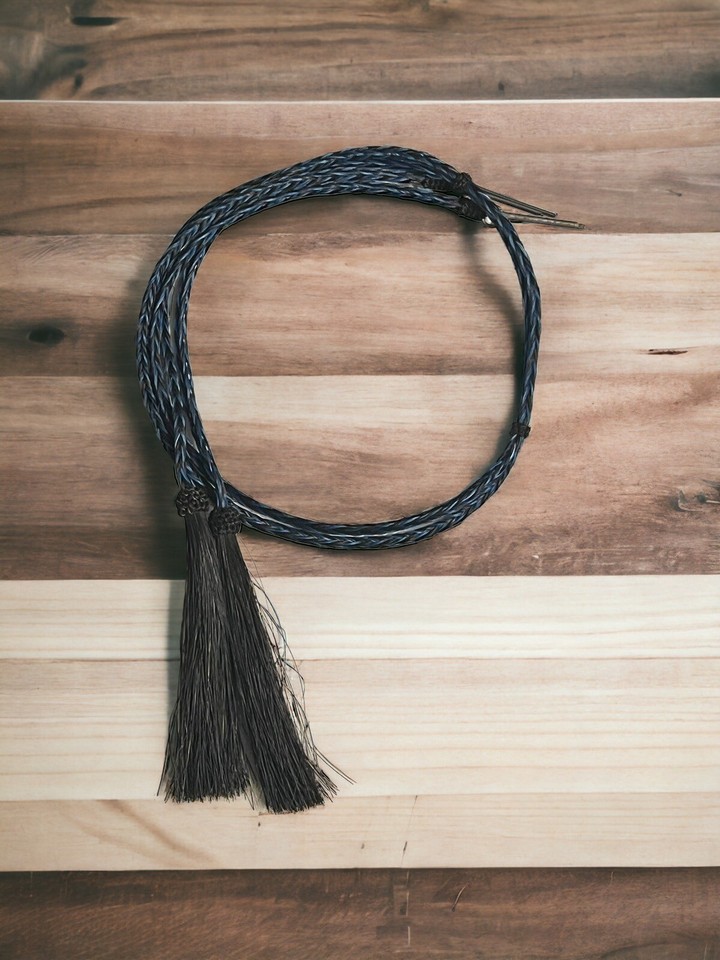 Black Blue Horsehair Rodeo Stampede Strings Western Cowboy Hat | eBay