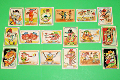 1973 Donruss Super Freaks series 1 baseball 43/44 sticker card lot ...