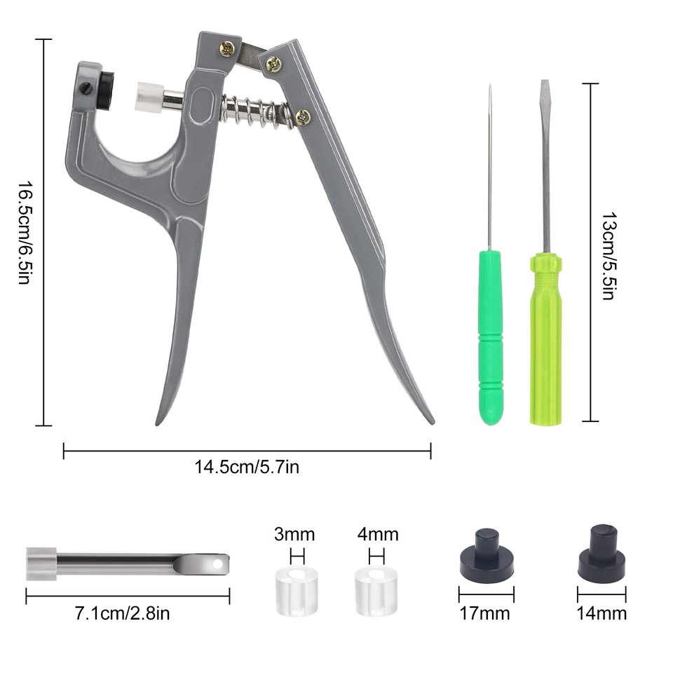 150PCS Snap Buttons Press Tool Kit with Fastener Pliers for DIY Sewing ...