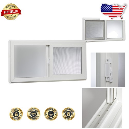 Durable 32x16 Vinyl Slider Window - Weather-Tight Dual-Pane Insulated ...