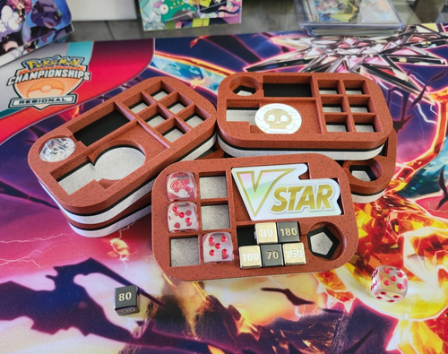 Pokémon Mini Tin Insert for Dice and Damage Counters. 3D-Printed Poké ...