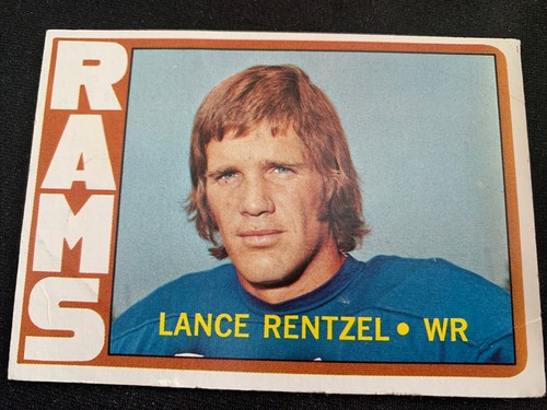 1972 Topps Football Card #81 Lance Rentzel Los Angeles Rams Vg Free ...