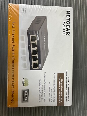 NETGEAR ProSafe (FS105) 5-Ports External Switch Sealed - New | eBay