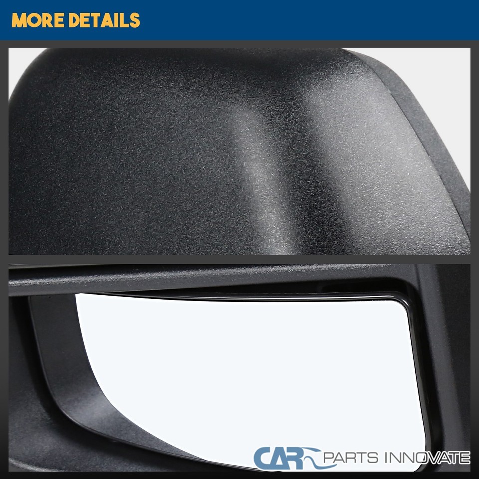 Fits 2021-2025 Ford F150 Power Towing Mirrors+Smoke LED Signal+Puddle ...