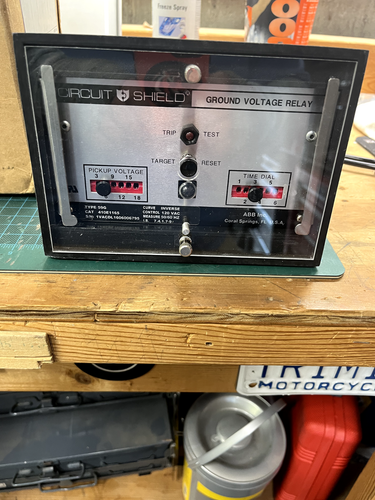 ABB Circuit Shield 59G Ground Voltage Relay 120 VAC Control Inverse ...