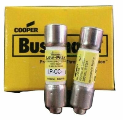 USA (10) pcs Bussmann LP-CC-5 LPCC-5 Amp Class CC Fuses Low Peak 600V ...