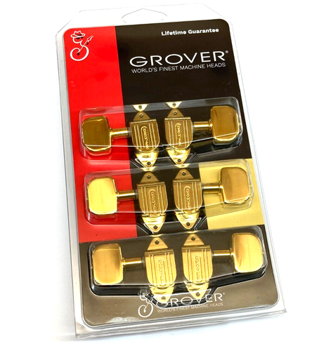 Grover Gold Paddle 152 Series Imperial 3x3 Tuners for Jazz/Archtop ...