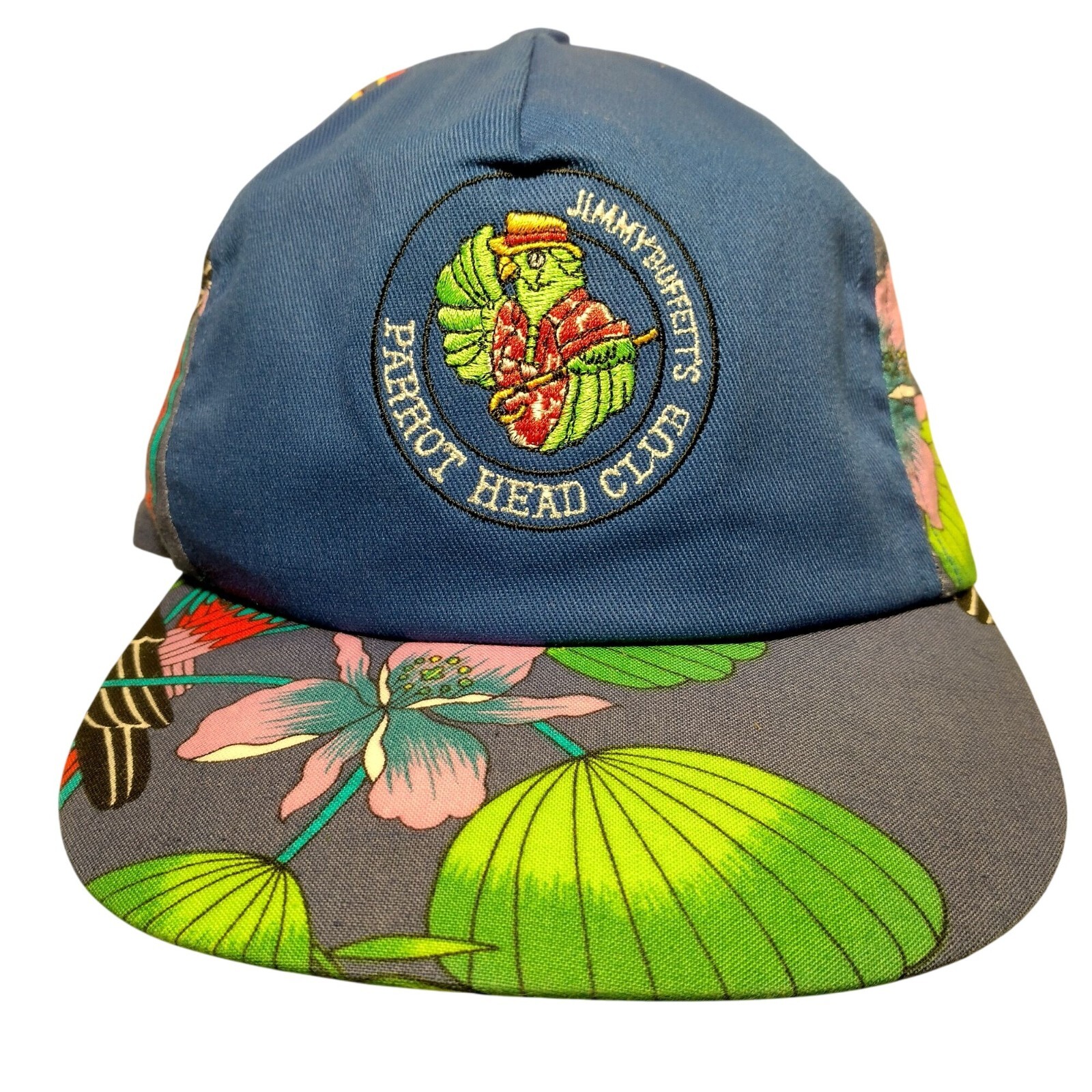 Jimmy Buffetts Parrot Head Club Cap With Floral Patte… - Gem