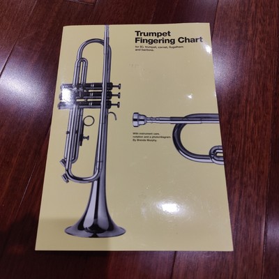 Trumpet Fingering Chart: For B-Flat Trumpet, Cornet, Flugelhorn, and ...