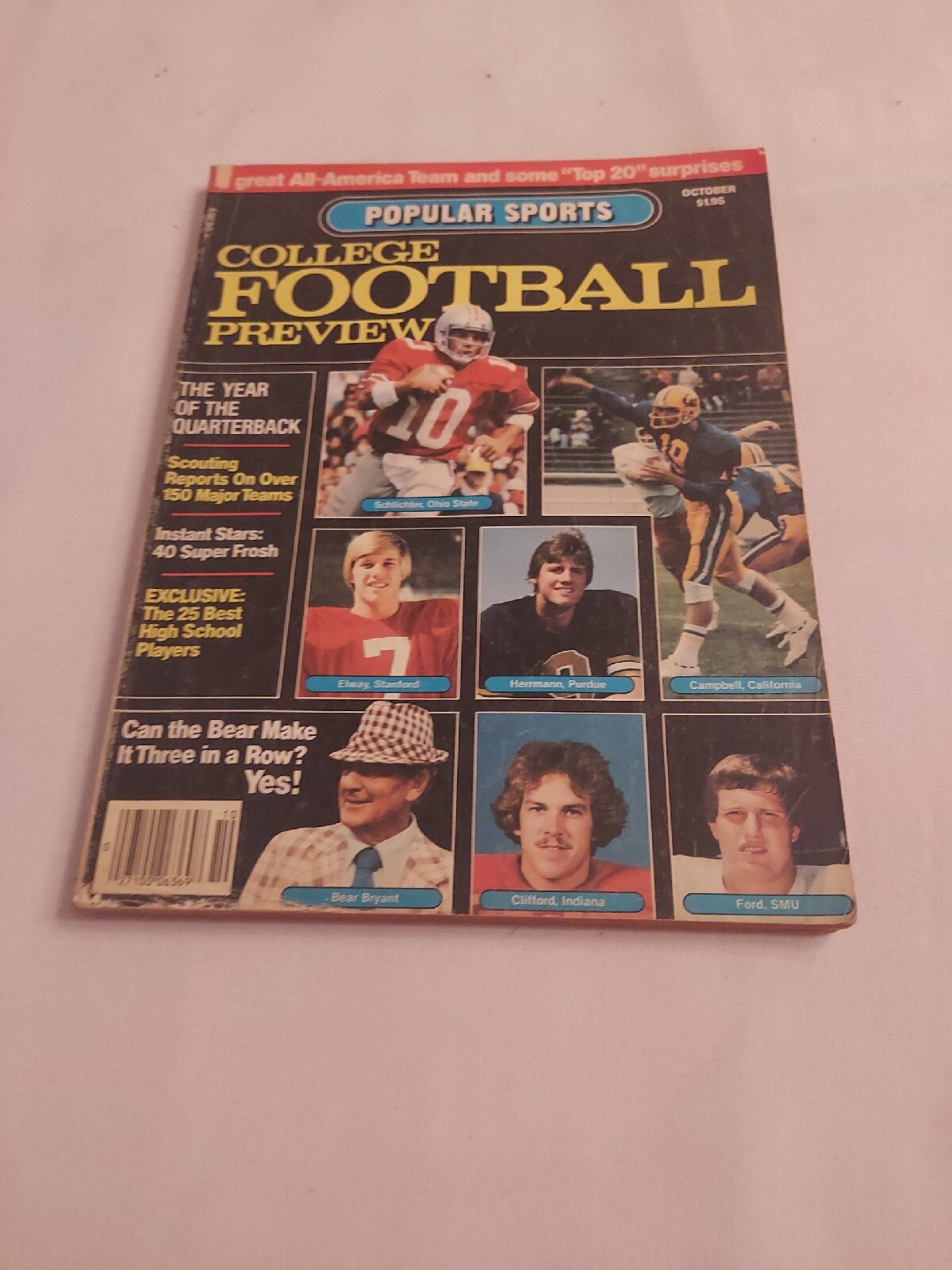 1962, College Football Preview Magazine, The Year Of The Quarterback ...