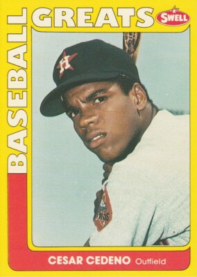 1991 Swell Baseball Greats #104 Cesar Cedeno | eBay
