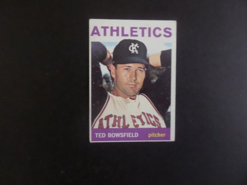 1964 TOPPS TED BOWSFIELD ATHLETICS BASEBALL CARD #447 HI EX #64H | eBay
