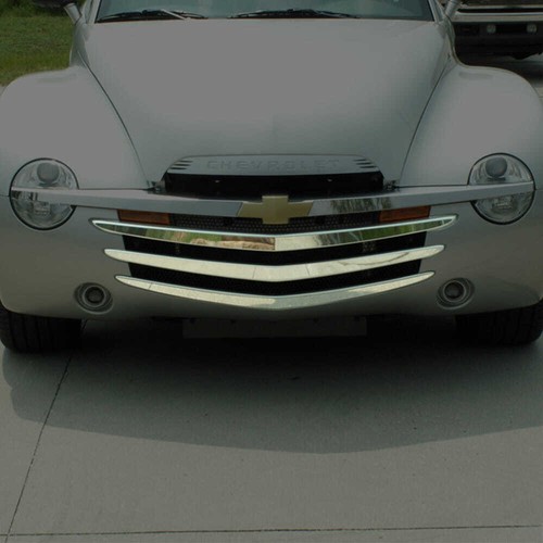 Stainless Steel Front Grille Overlay 3pc fits 2003-2006 Chevy SSR ...
