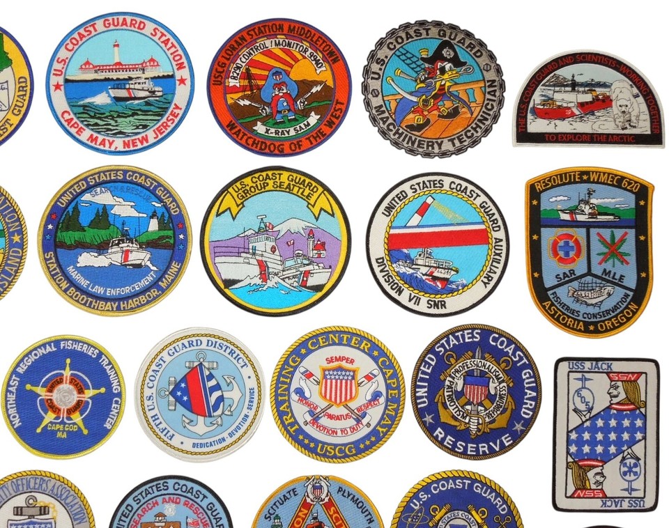 Orig. Lot USCG US Coast Guard Patches Ships and Stations DR9 | eBay