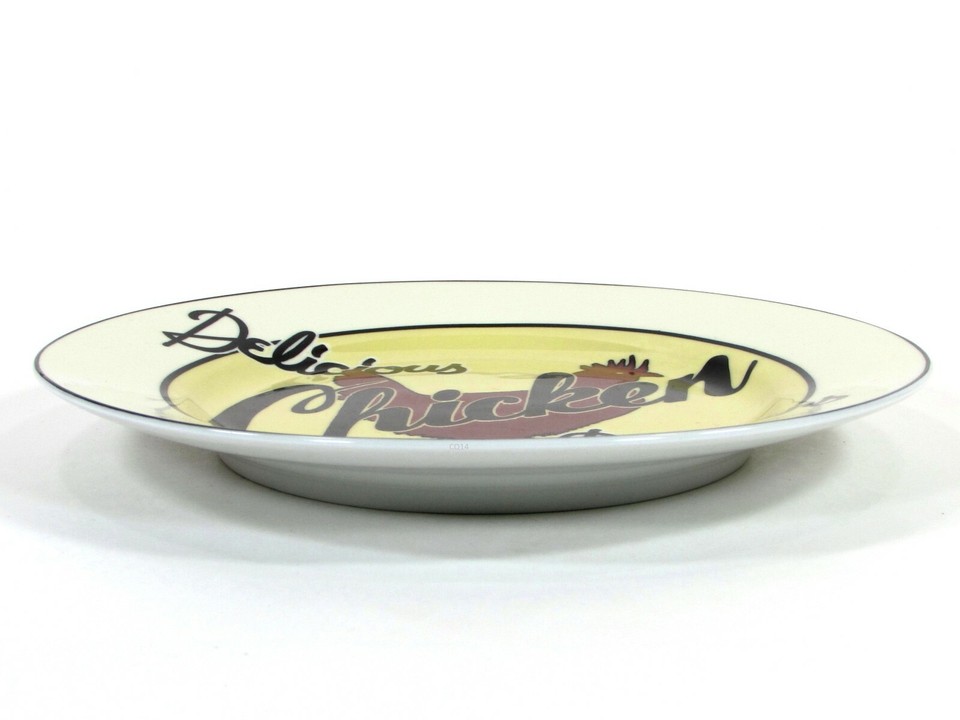 Marty Mummert VINTAGE DINER 8.25" Plate Set 4Pc Santa Barbara Design ...