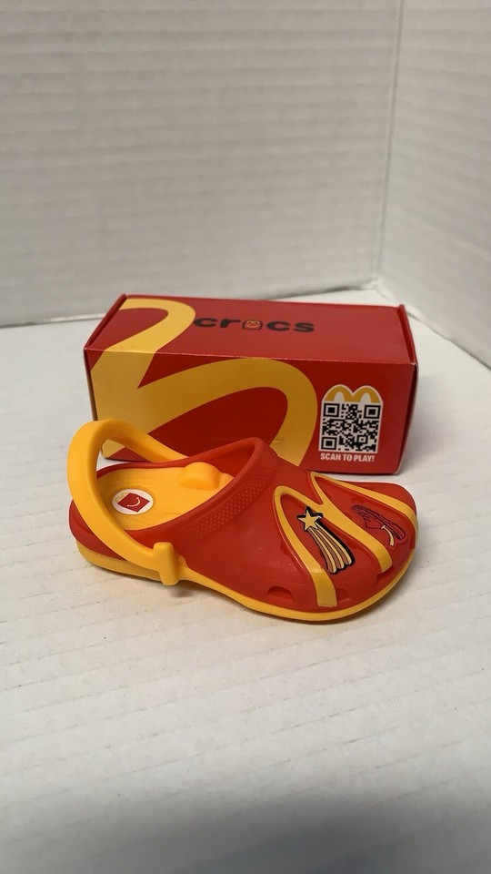 New 2024 McDONALD'S CROCS HAPPY MEAL Mini Crocs #4 Key Chain Red w ...