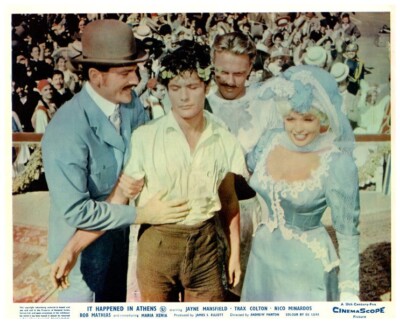 It Happened in Athens 1962 Original Lobby Card Jayne Mansfield Trax ...