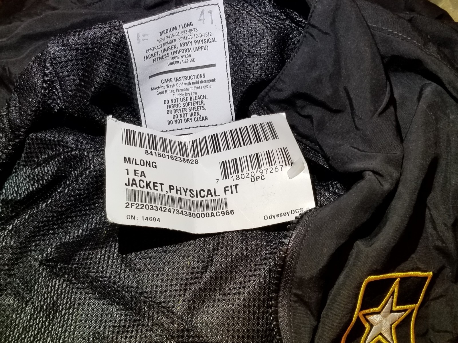 DLATS Army Physical Fitness Uniform APFU Pants and Jacket Medium ...