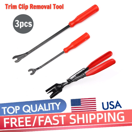 3PCS Auto Trim Clip Remover Tool Removal Pliers Fastener Door Panel ...