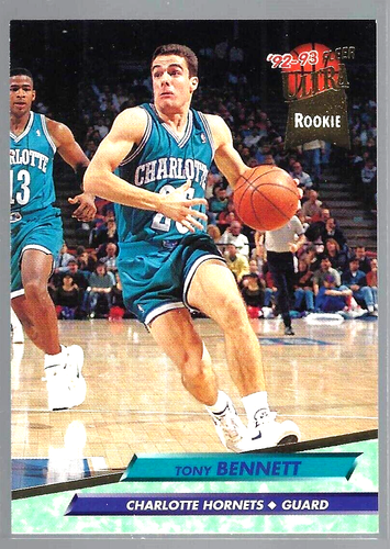 1992-93 Fleer Ultra #231 Tony Bennett RC Rookie Card Charlotte Hornets ...
