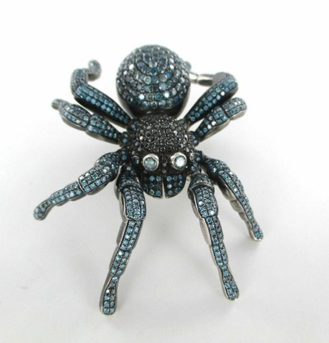 DIAMOND TARANTULA SPIDER PENDANT CUSTOM MADE DAMON DASH BLUE & BLACK ...