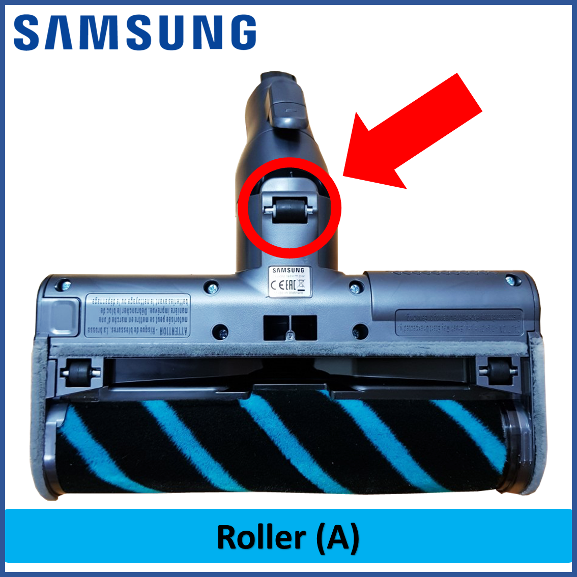 NEW GENUINE SAMSUNG Jet Roller Wheel With Shaft For Soft Action Brush ...