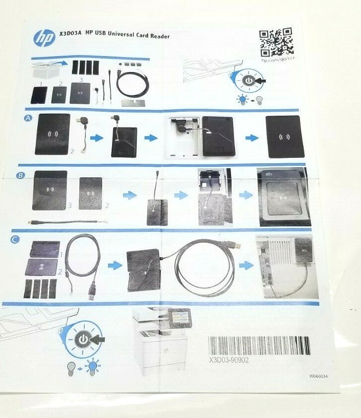 HP Universal USB RF Proximity Card Reader (X3D03A) | eBay