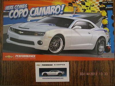 Camaro 2012 COPO Concept Sales Info Card Inc Business Card | eBay