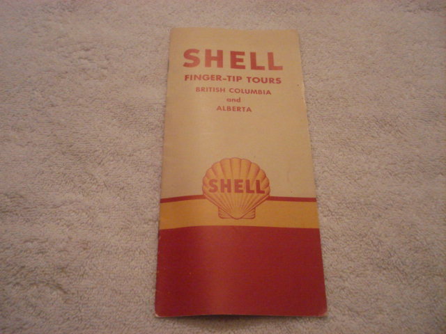 1947 Shell Oil Service Station Finger Tip Tours Map British Columbia ...