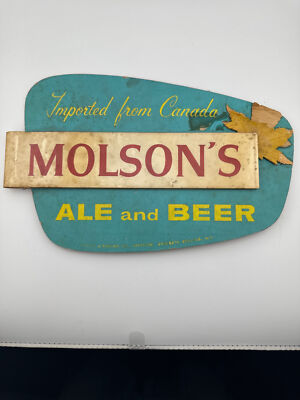 Molson Beer Cardboard Sign A10 | eBay
