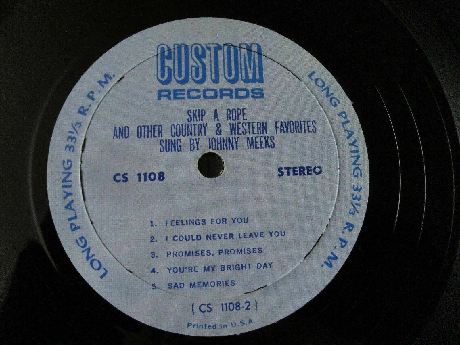 JOHNNY MEEKS SINGS SKIP A ROPE AND OTHER COUNTRY & WESTERN FAVORITES ...