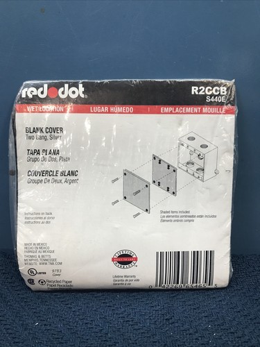 Red Dot R2CCB S440E Two Gang Cover Silver for Wet Locations (1) | eBay