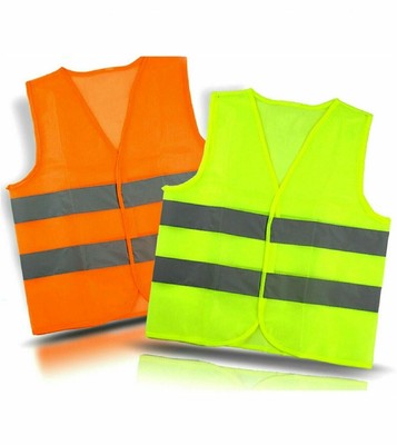 Neon Safety Vest w/ High Visibility Reflective Stripes Green &Yellow | eBay